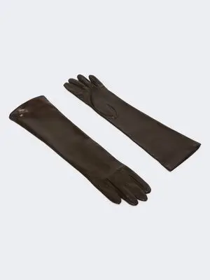 Max Mara Long Nappa-leather Gloves