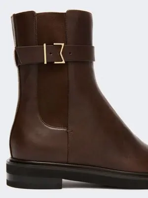 Max Mara Leather Chelsea Boots