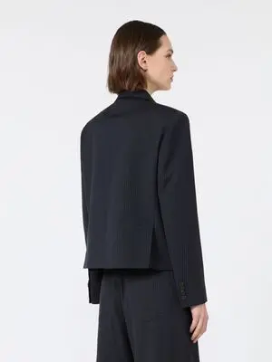 Max Mara Wool And Cotton Gabardine Blazer
