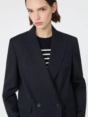 Max Mara Wool And Cotton Gabardine Blazer
