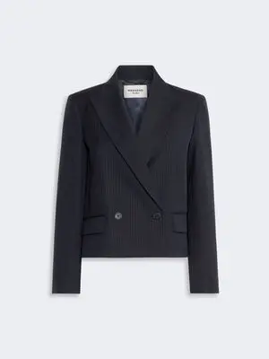 Max Mara Wool And Cotton Gabardine Blazer