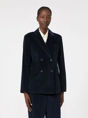 Max Mara Cotton Corduroy Velvet Blazer