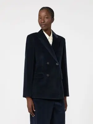 Max Mara Cotton Corduroy Velvet Blazer