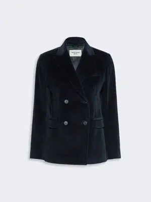 Max Mara Cotton Corduroy Velvet Blazer