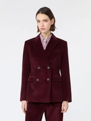 Max Mara Cotton Corduroy Velvet Blazer