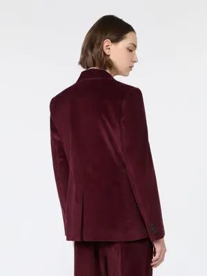 Max Mara Cotton Corduroy Velvet Blazer