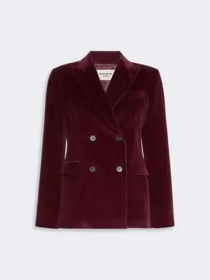 Max Mara Cotton Corduroy Velvet Blazer