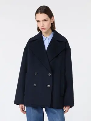 Max Mara Double-sided Wool Double-breasted Pea Coat