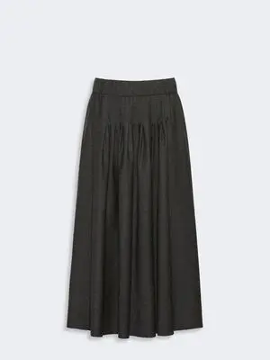 Max Mara Stretch Wool Flannel Skirt