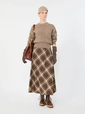 Max Mara Wool Twill Skirt