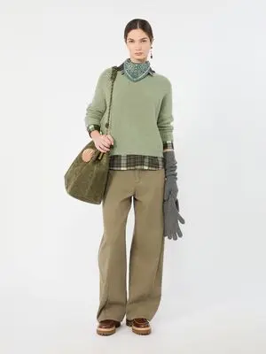 Max Mara Checked Silk Twill Shirt