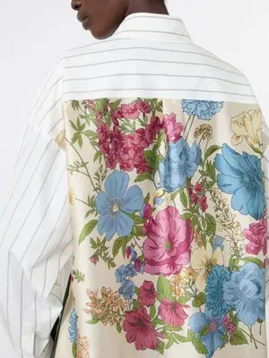 Max Mara Cotton Shirt With A Contrasting Back