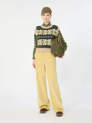 Max Mara Checked Silk Twill Shirt