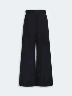 Max Mara Wool And Cotton Gabardine Trousers