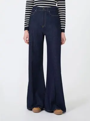 Max Mara Cotton Denim Palazzo Jeans