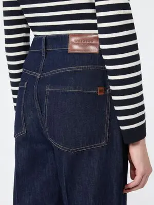 Max Mara Cotton Denim Palazzo Jeans