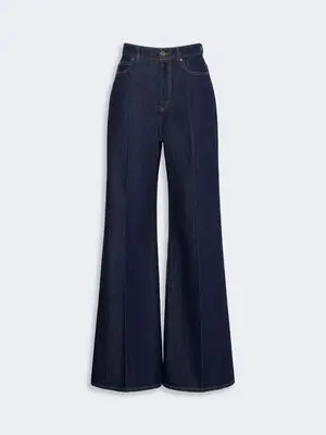 Max Mara Cotton Denim Palazzo Jeans