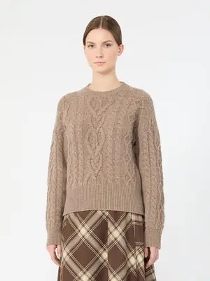 Max Mara Cable Knit Wool Yarn Jumper