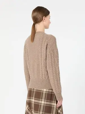 Max Mara Cable Knit Wool Yarn Jumper