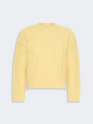 Max Mara Cable Knit Wool Yarn Jumper
