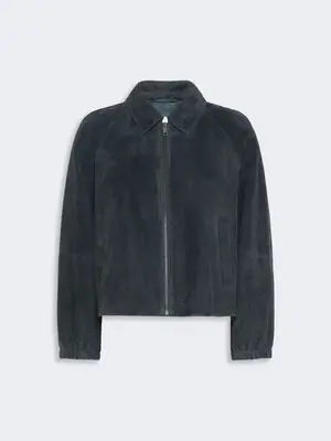 Max Mara Suede Jacket - Navy