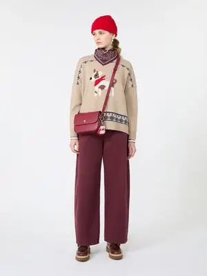Max Mara Loose Jumper In Wool Jacquard
