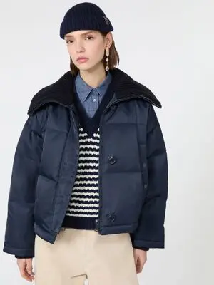 Max Mara Water-repellent Technical Twill Down Jacket