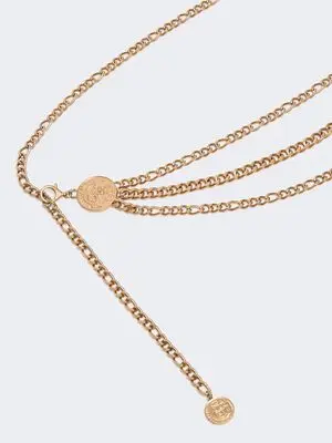 Max Mara Jeweled Metal Belt