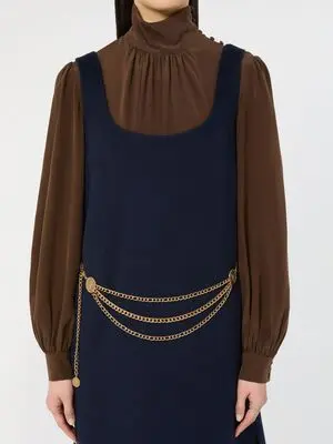 Max Mara Jeweled Metal Belt