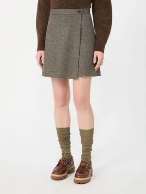 Max Mara Short Culottes In Micro Jacquard Jersey