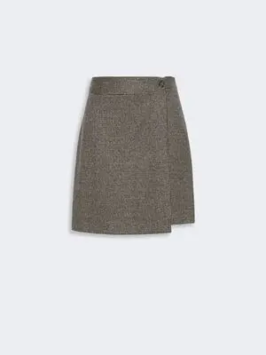 Max Mara Short Culottes In Micro Jacquard Jersey