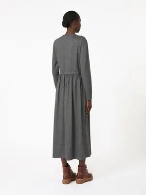 Max Mara Jacquard Jersey Long Dress