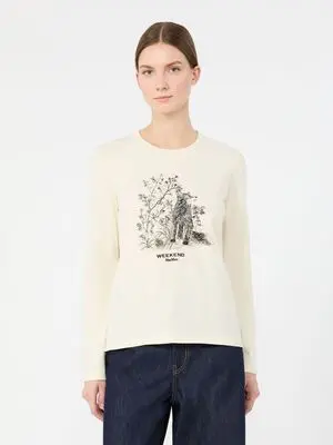 Max Mara Long-sleeved Jersey T-shirt