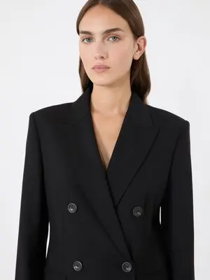 Max Mara Double-breasted Wool Twill Blazer