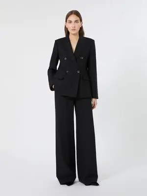 Max Mara Double-breasted Wool Twill Blazer