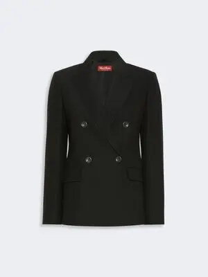Max Mara Double-breasted Wool Twill Blazer