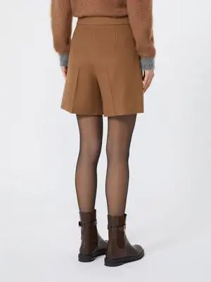 Max Mara Wool Broadcloth Shorts