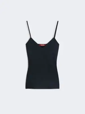 Max Mara Envers Satin Camisole Top - Midnightblue