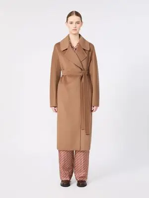 Max Mara Wool, Cashmere, And Angora Midi Coat