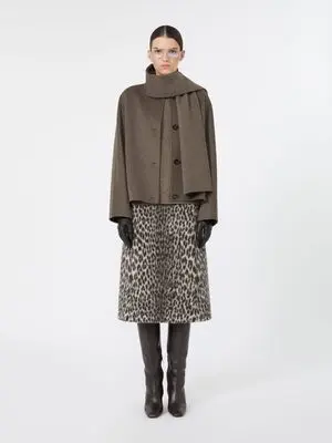 Max Mara Jacquard Wool And Alpaca Calf-length Skirt