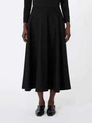 Max Mara Long Wool Flannel Skirt