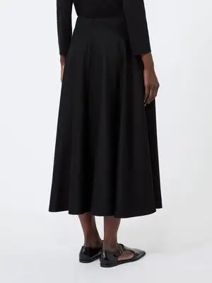 Max Mara Long Wool Flannel Skirt