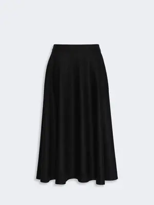 Max Mara Long Wool Flannel Skirt