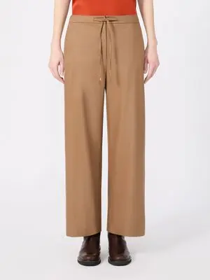 Max Mara Stretch Wool Flannel Joggers