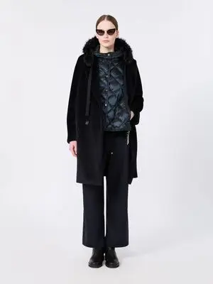 Max Mara Water-repellent Iridescent Canvas Padded Gilet