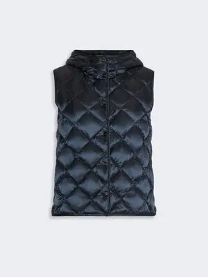 Max Mara Water-repellent Iridescent Canvas Padded Gilet