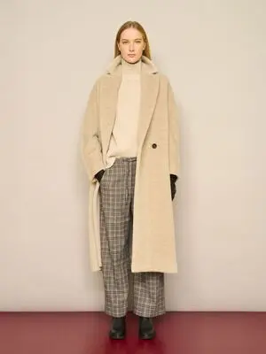 Max Mara Wool & Cashmere Yarn High Neck Sweater - Albino