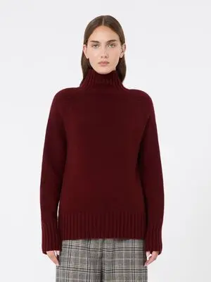 Max Mara Wool And Cashmere Yarn Polo-neck Sweater