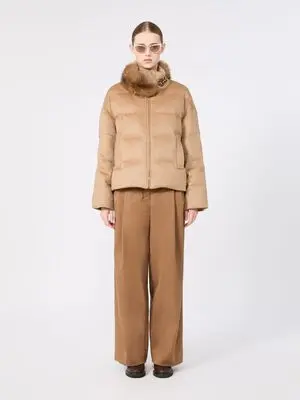 Max Mara Reversible Camel Drap Puffer Jacket