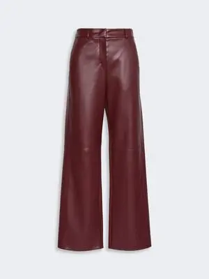 Max Mara Regular Coated Jersey Trousers - Bordeaux